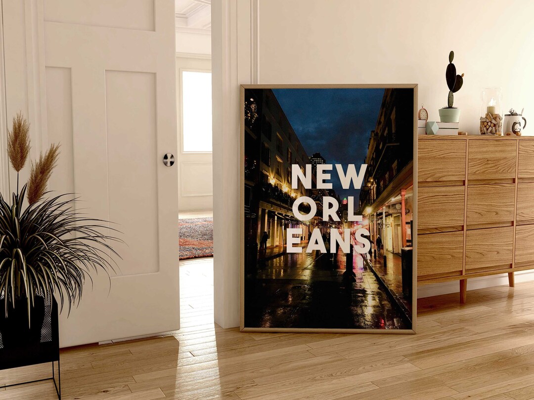 New Orleans Poster, New Orleans Wall Art, Bourbon Street, NOLA Print ...