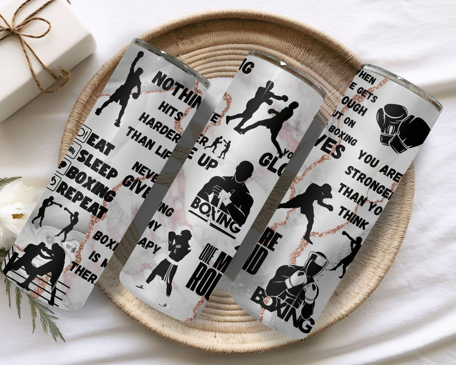 Boxing Tumbler Wrap PNG Design: 20oz Quencher Sublimation (digital ...