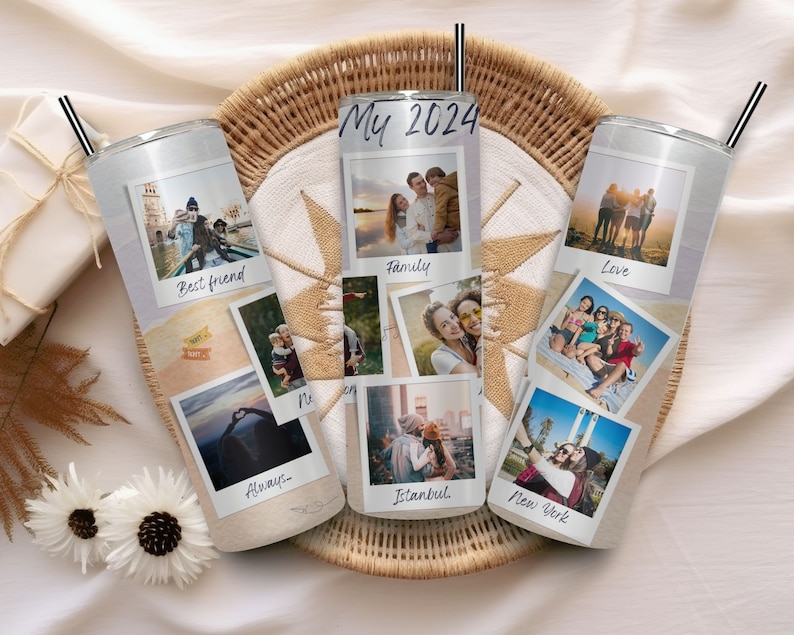 Fully Editable Canva Tumbler Template With Pictures and Custom Text ...