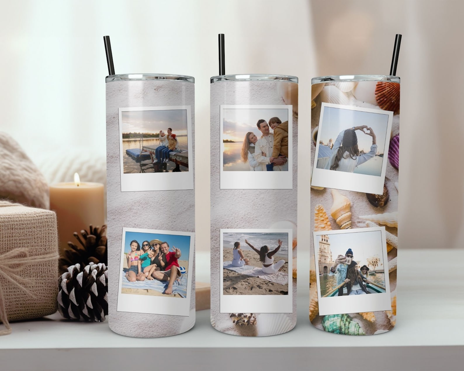 Fully Editable Canva Tumbler Template With Pictures and Custom Text ...