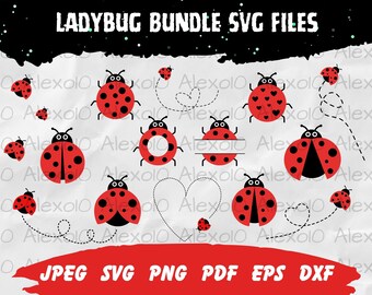Ladybug SVG Ladybug Bundle SVG Files Ladybug SVG Layered Ladybug Files ...