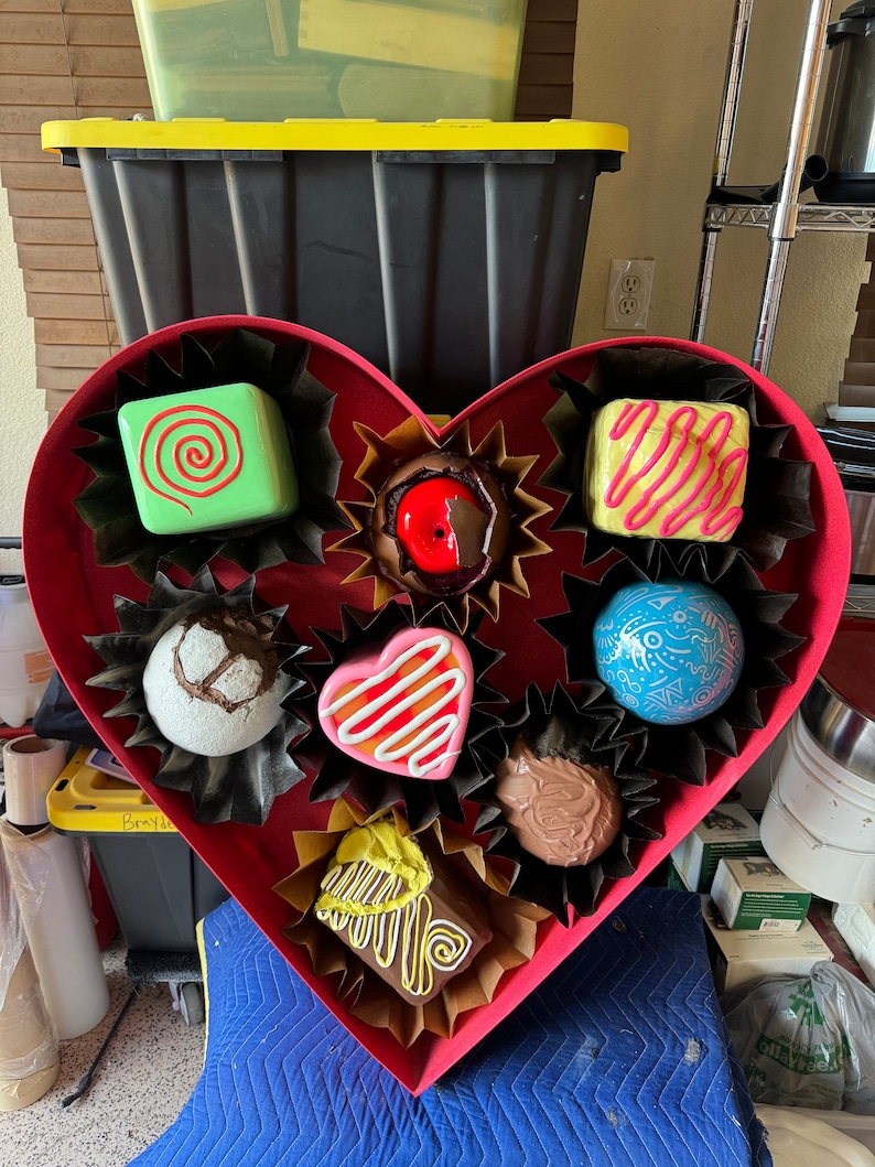 Heart Shaped Candy Box Wall Art - Wall Art - 1 of 1 - Unique - 37.5x48 ...