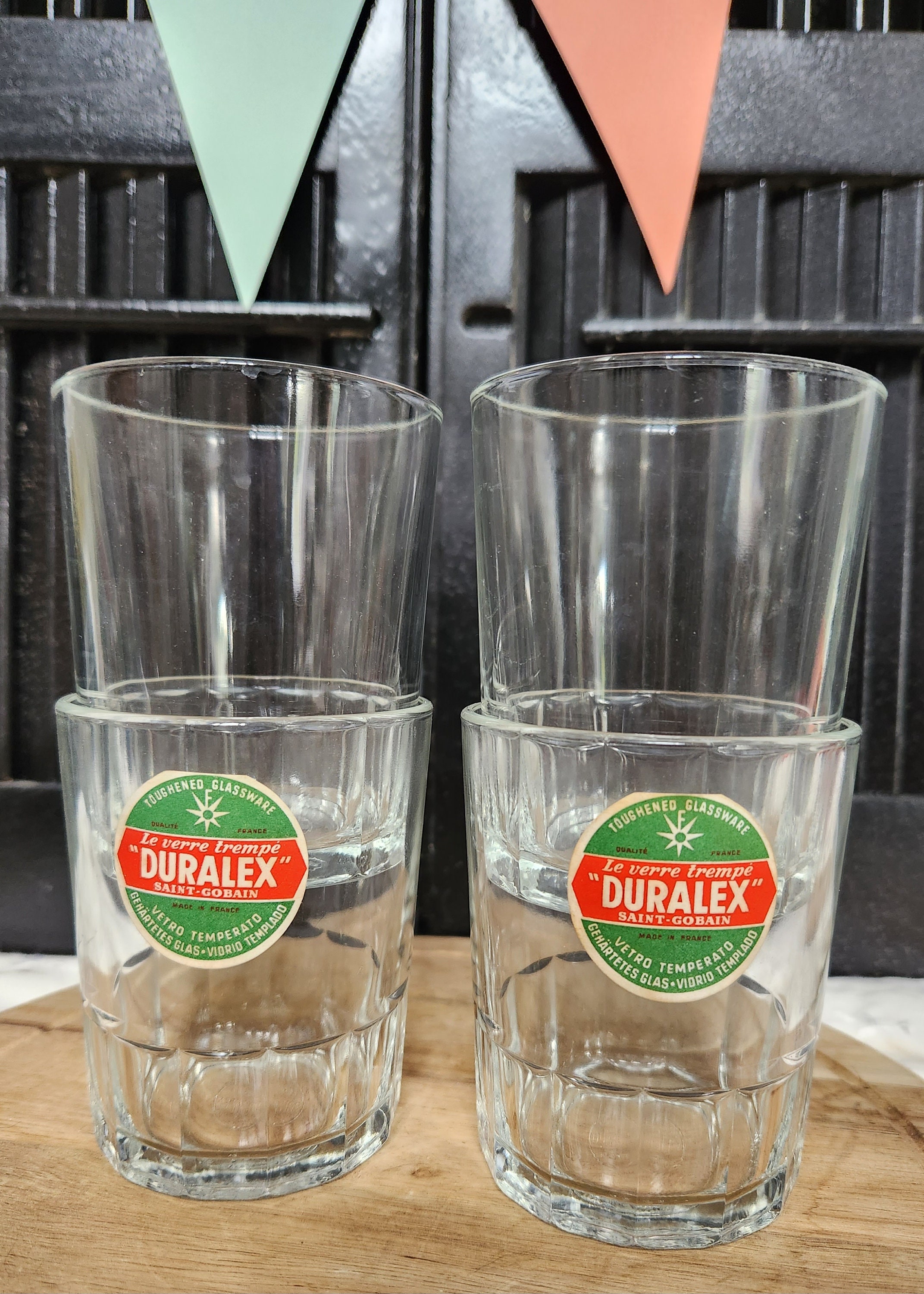 Vintage Duralex Glasses French Glassware, Set of 4 - Etsy