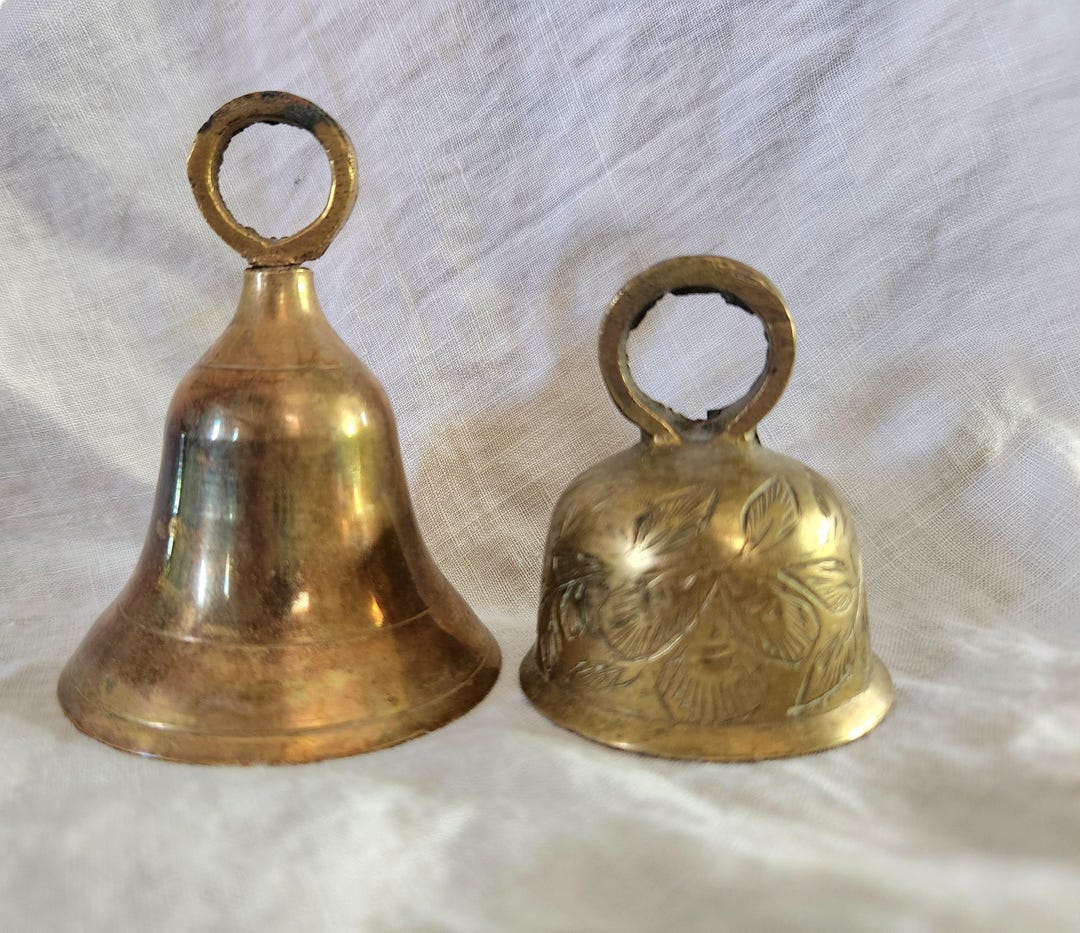 Vintage Brass Bells, Set of 2 - Etsy