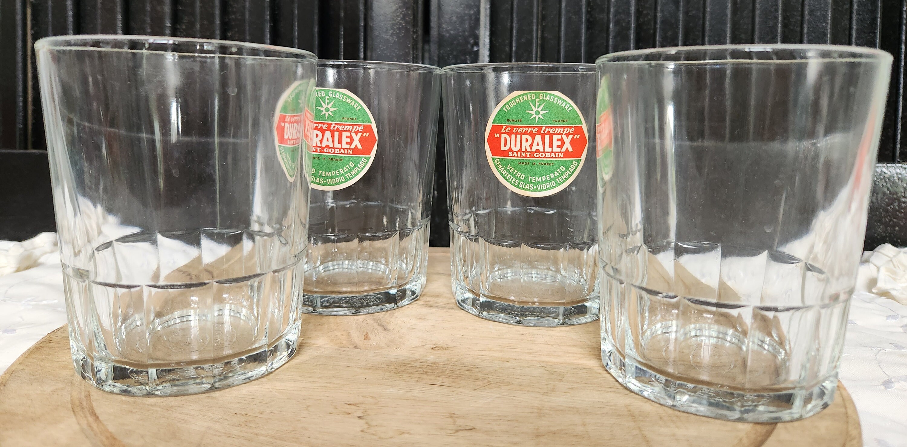 Vintage Duralex Glasses French Glassware, Set of 4 - Etsy