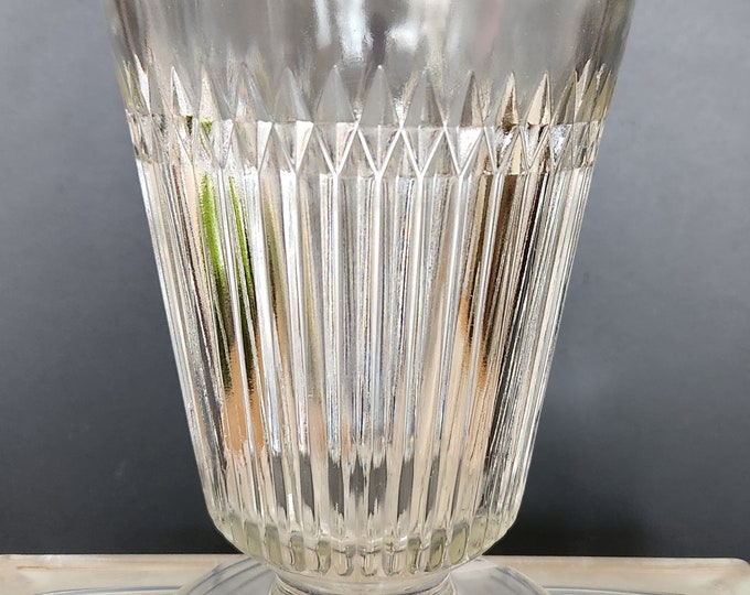 Antique 1920s Ribbed Spooner Glass - Etsy