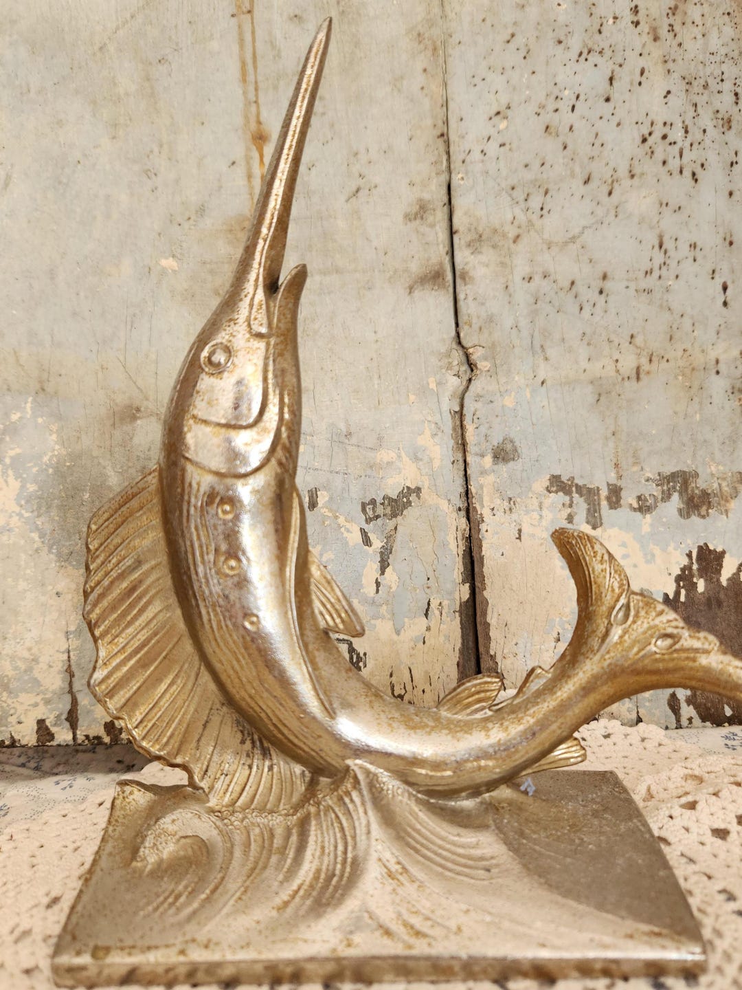 Vintage Metal Swordfish Decor Piece - Etsy