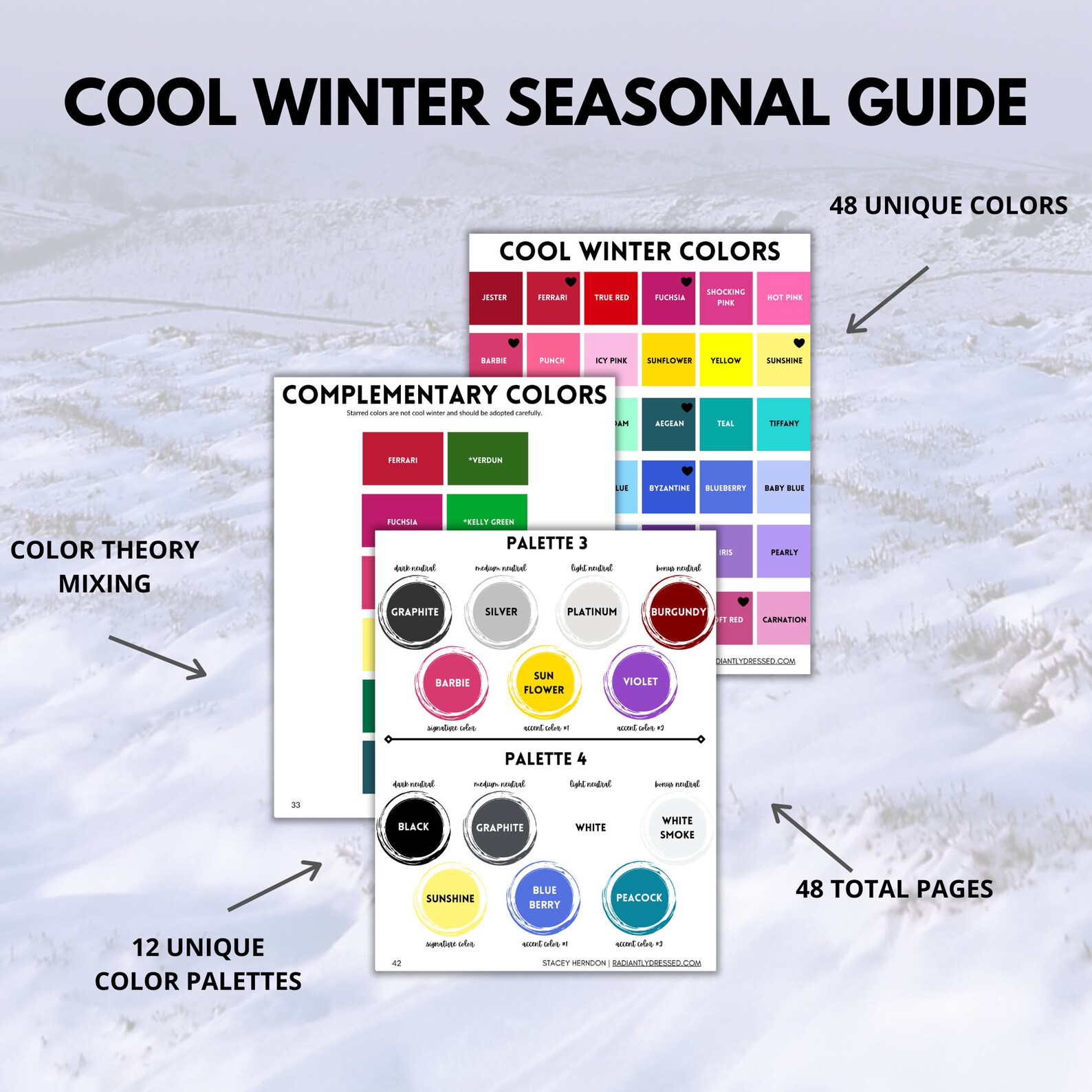Cool Winter Seasonal Guide/ Cool Winter/ Printable E-book/ Digital ...