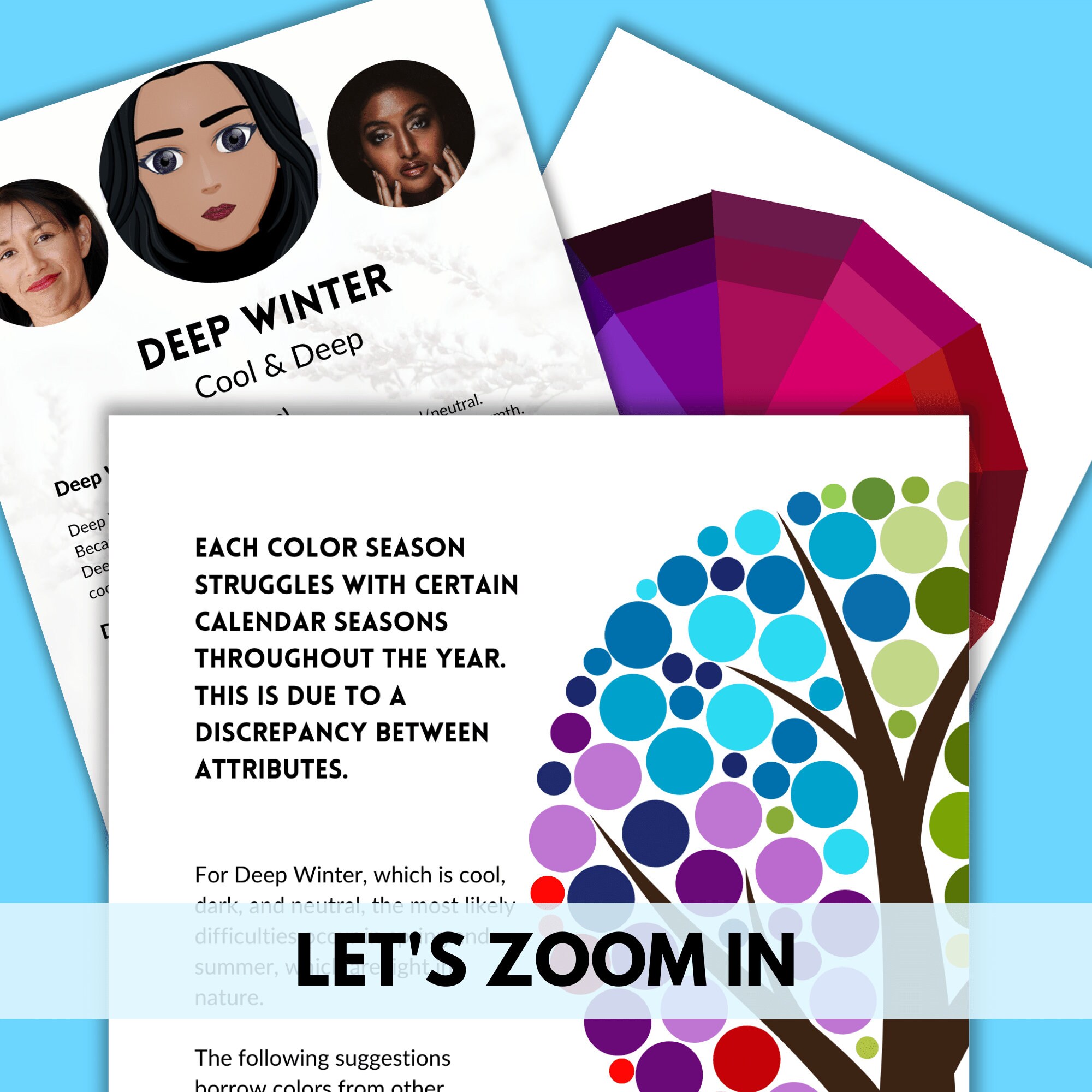 Deep Winter Seasonal Color Guide - Etsy