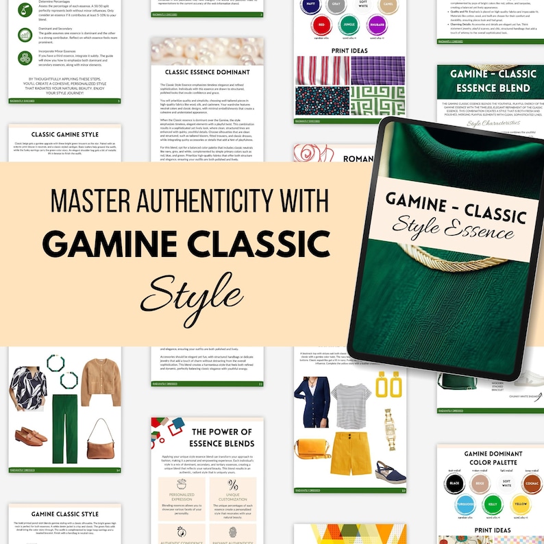 Gamine Classic Essence Guide - STYLE GUIDE PDF - 7 Style Essences ...