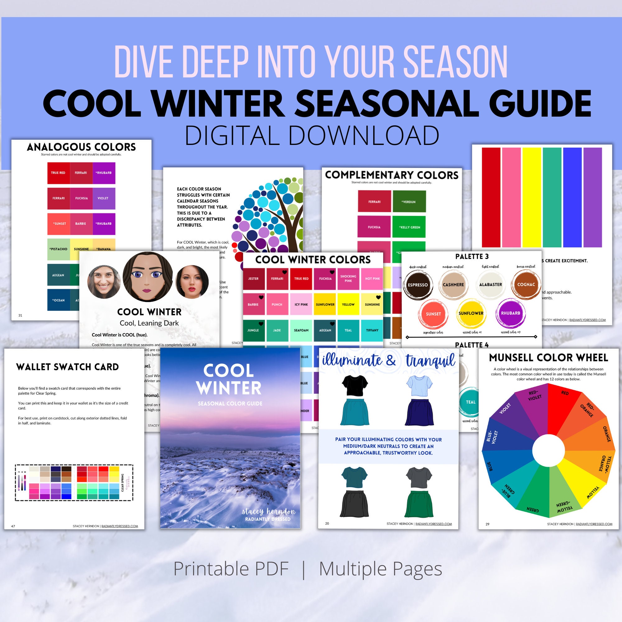 Cool Winter Seasonal Guide/ Cool Winter/ Printable E-book/ Digital ...