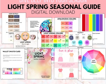 Light Spring Seasonal Guide/ Light Spring Color Guide/ E-book Color ...