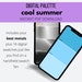 Cool Summer Color Palette DIGITAL SWATCH FAN 12 Seasons, Color Analysis ...