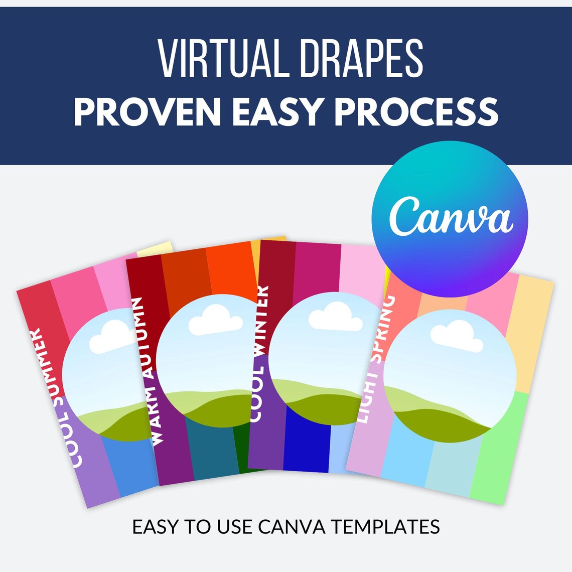 Personal Color Analysis Kit DIY COLOR DRAPING Seasonal Color Analysis ...