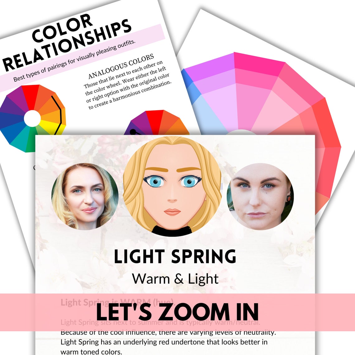 Light Spring Seasonal Guide/ Light Spring Color Guide/ E-book Color ...