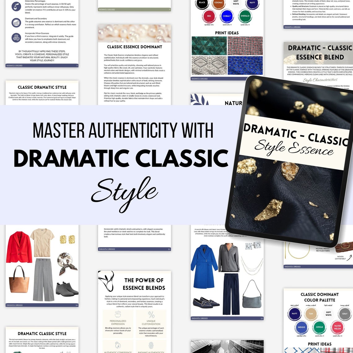 Dramatic Classic Style Guide: Blend Your Essence (PDF) - Etsy