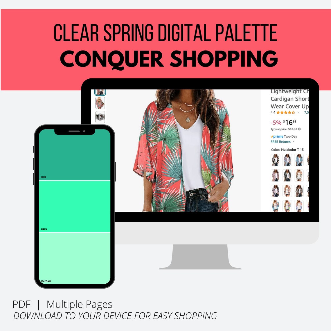 Clear Spring Color Palette DIGITAL SWATCH FAN 12 Seasons, Color ...