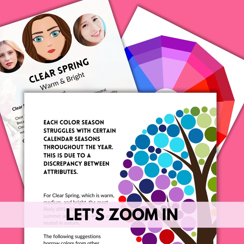 Clear Spring Seasonal Color Guide - Etsy