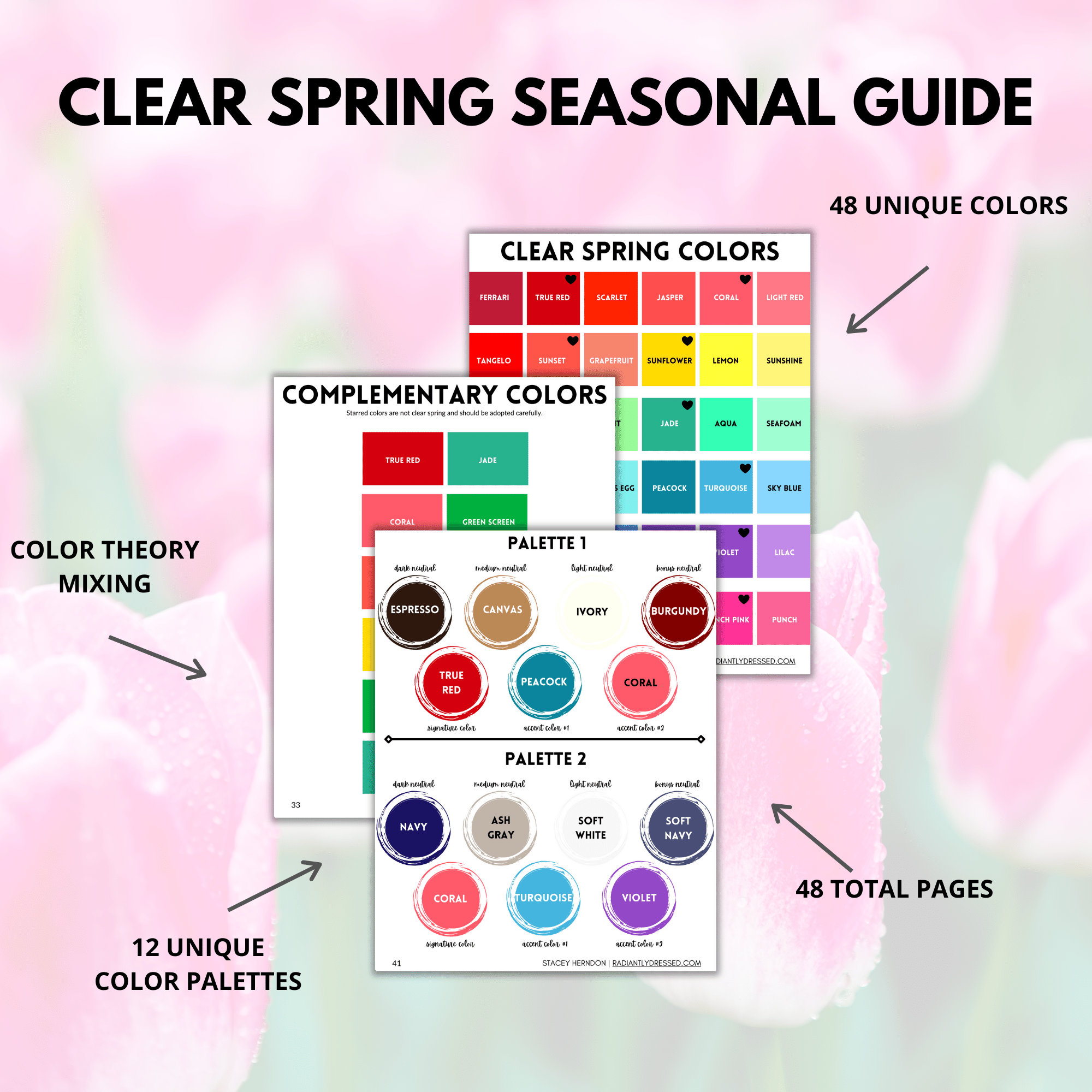 Clear Spring Seasonal Color Guide - Etsy