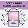 Cool Summer Color Palette DIGITAL SWATCH FAN 12 Seasons, Color Analysis ...