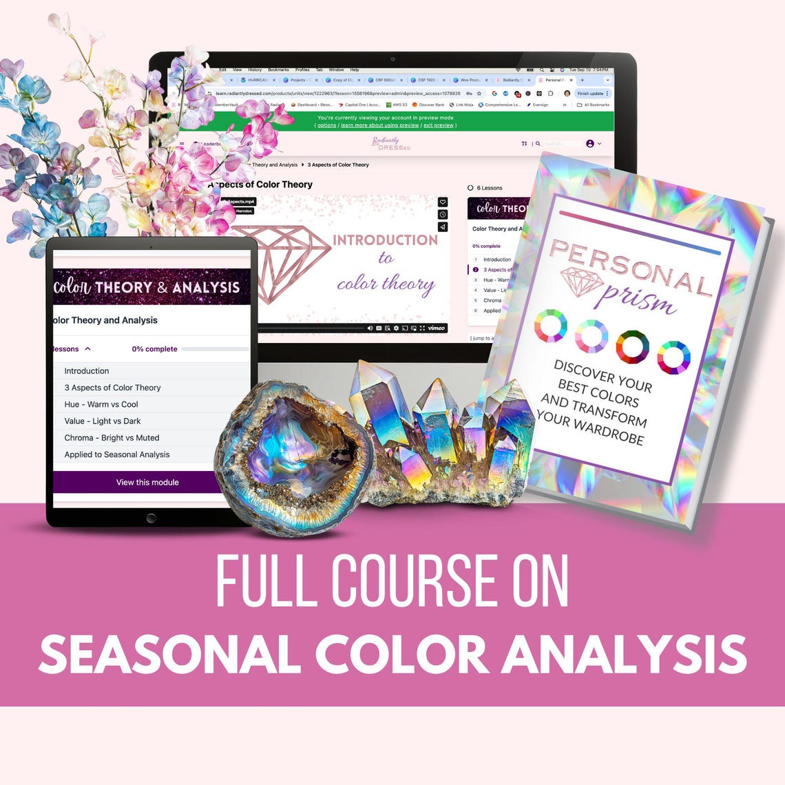 Personal Color Analysis Kit DIY COLOR DRAPING Seasonal Color Analysis ...