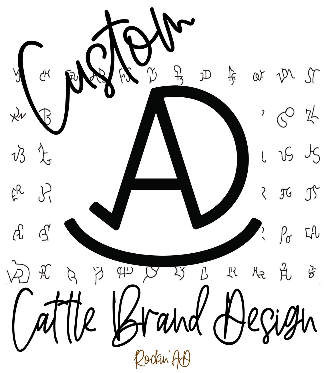 CUSTOM Cattle Brand Design Service - Etsy