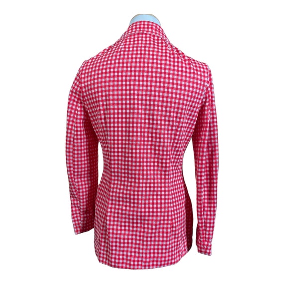 Vintage 1950-1960 Red and White Checkered Jacket, Fal… - Gem