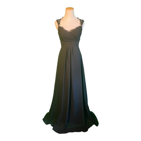 Vintage 1990s Dramatic Black Gown Woman's XS - Etsy