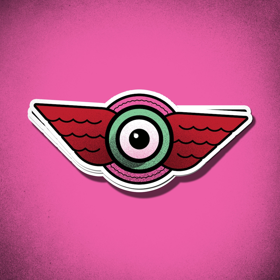 Sticker - Flying Eyeball Vinyl - Etsy