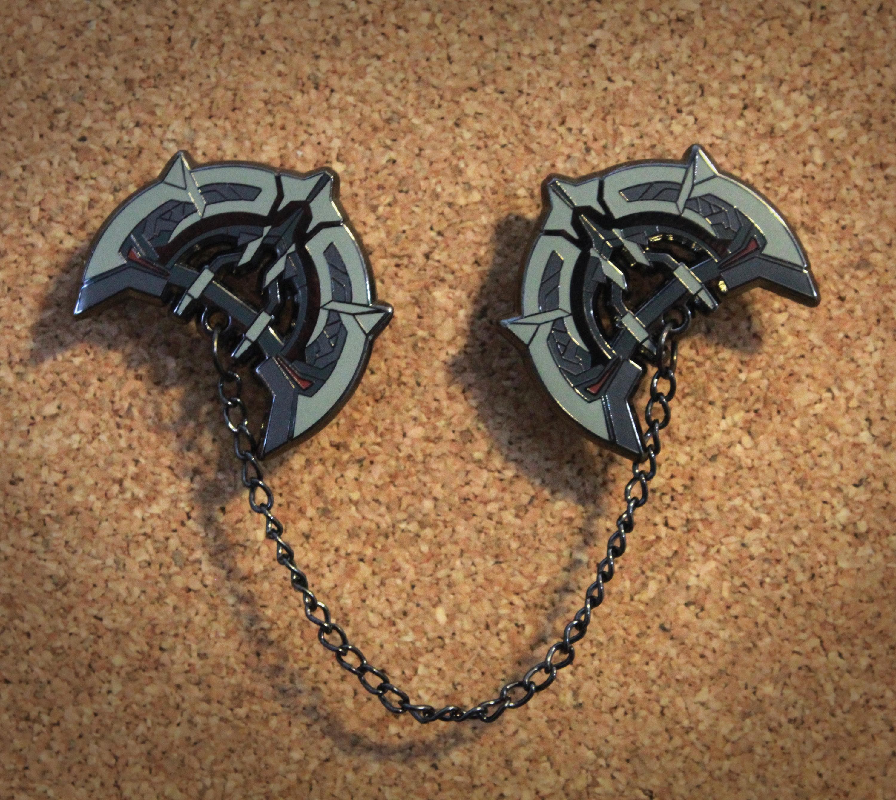 Arcane | Enamel Pin | Fanmade | Ambessa's Twin Drakehound Chain Blades ...