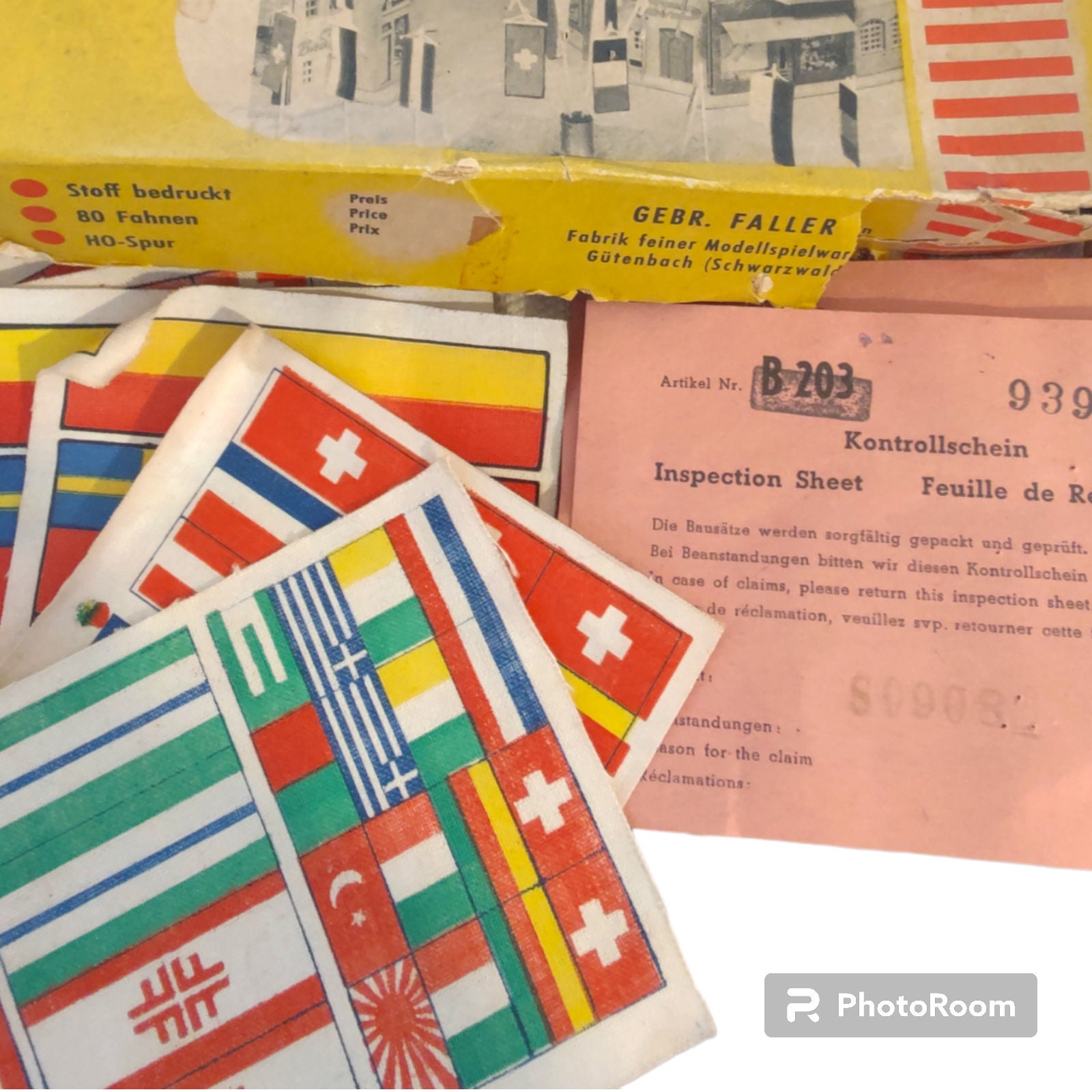 Vintage 1957 Faller HO Scale Flag Assortment for Scale Model - Etsy