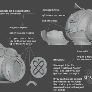 Freminet Helmet for Cosplay - Genshin Impact - Instant Download STL ...