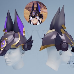Cyno Headpiece for Cosplay- Genshin Impact - Instant Download STL Files ...