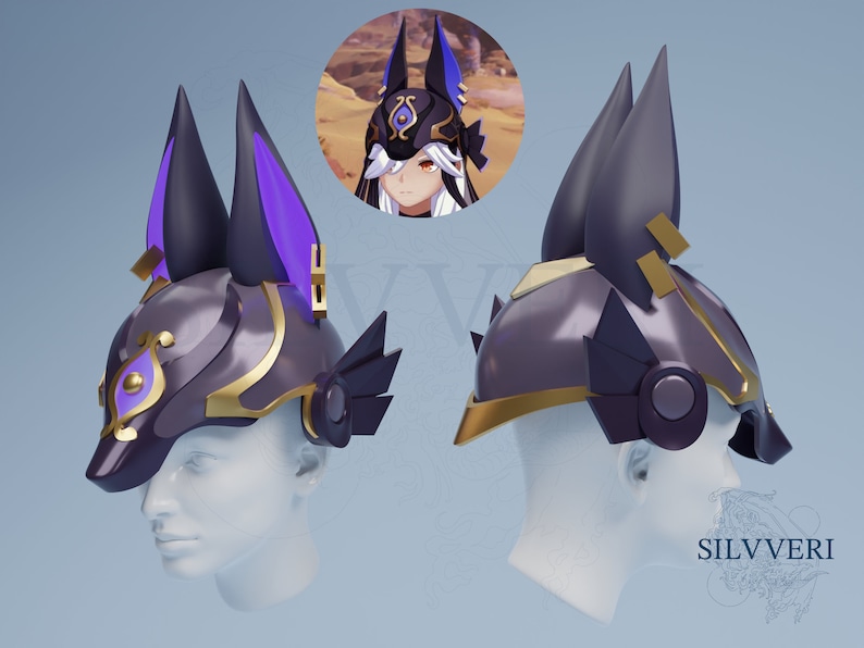 Cyno Headpiece for Cosplay- Genshin Impact - Instant Download STL Files ...