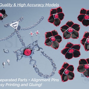 Seele Cosplay Accessories Bundle (veliona, Stygian Nymph) for Cosplay ...