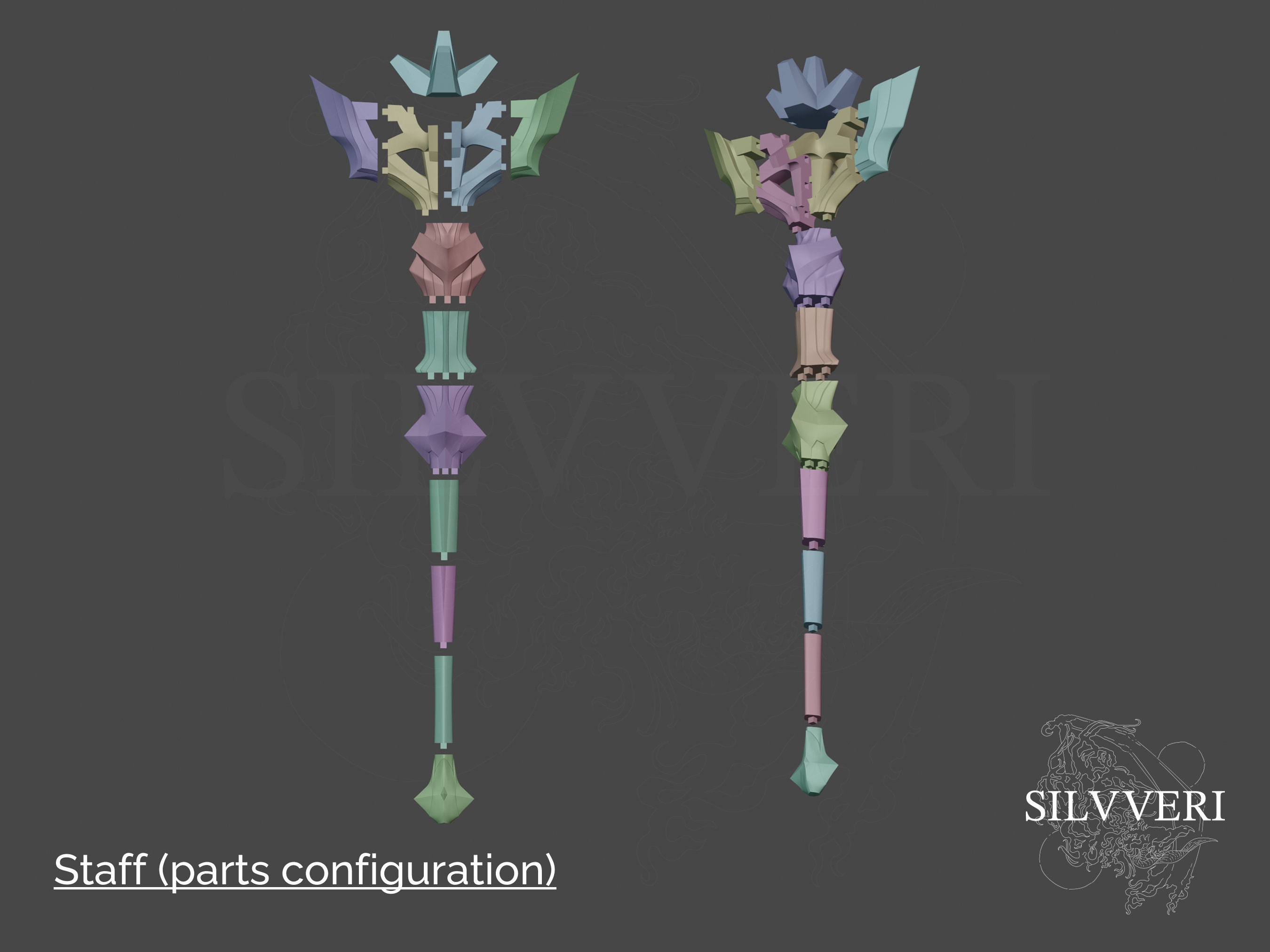 Cryo Abyss Mage Wand Prop for Cosplay - Genshin Impact - Instant ...