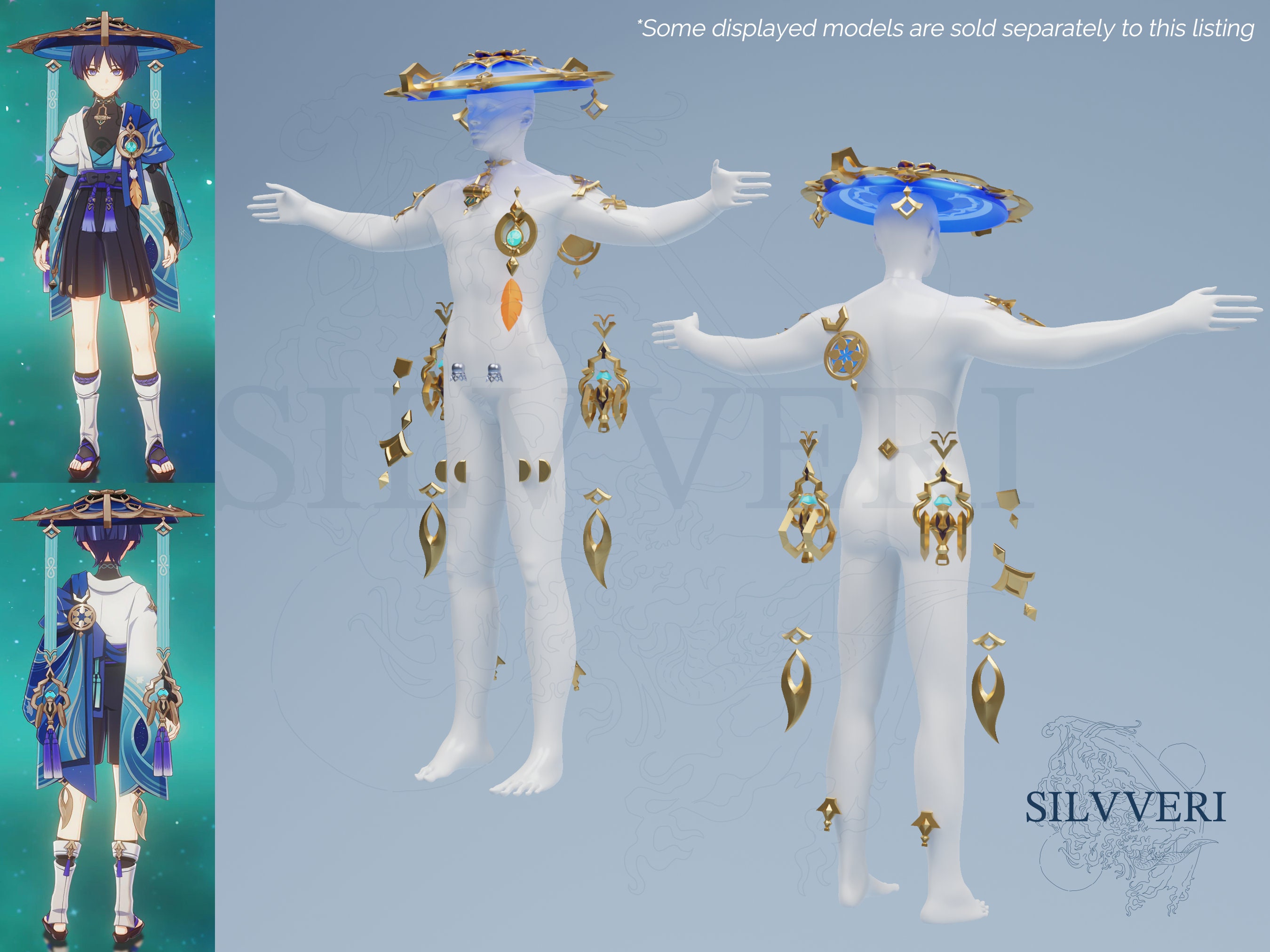 Wanderer Hat for Cosplay Genshin Impact Instant Download STL Files for ...