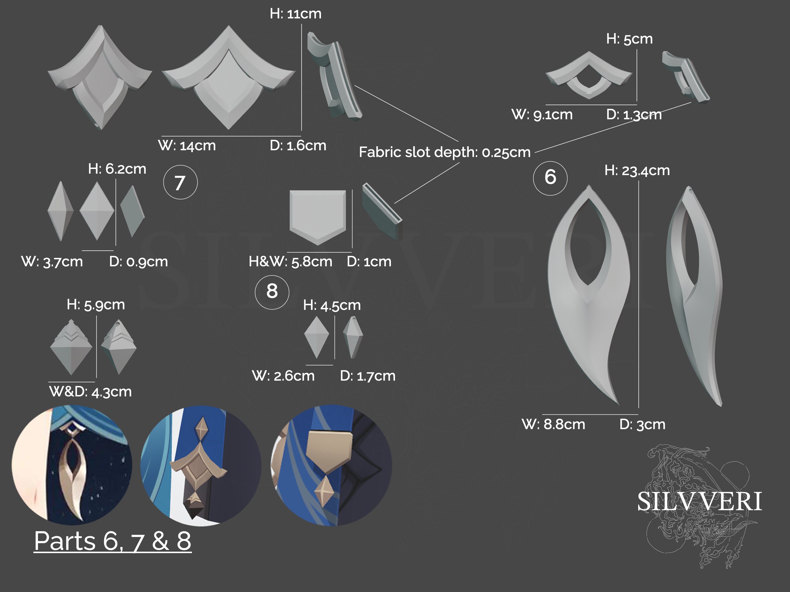 Wanderer Accessories Bundle for Cosplay Genshin Impact Instant Download ...