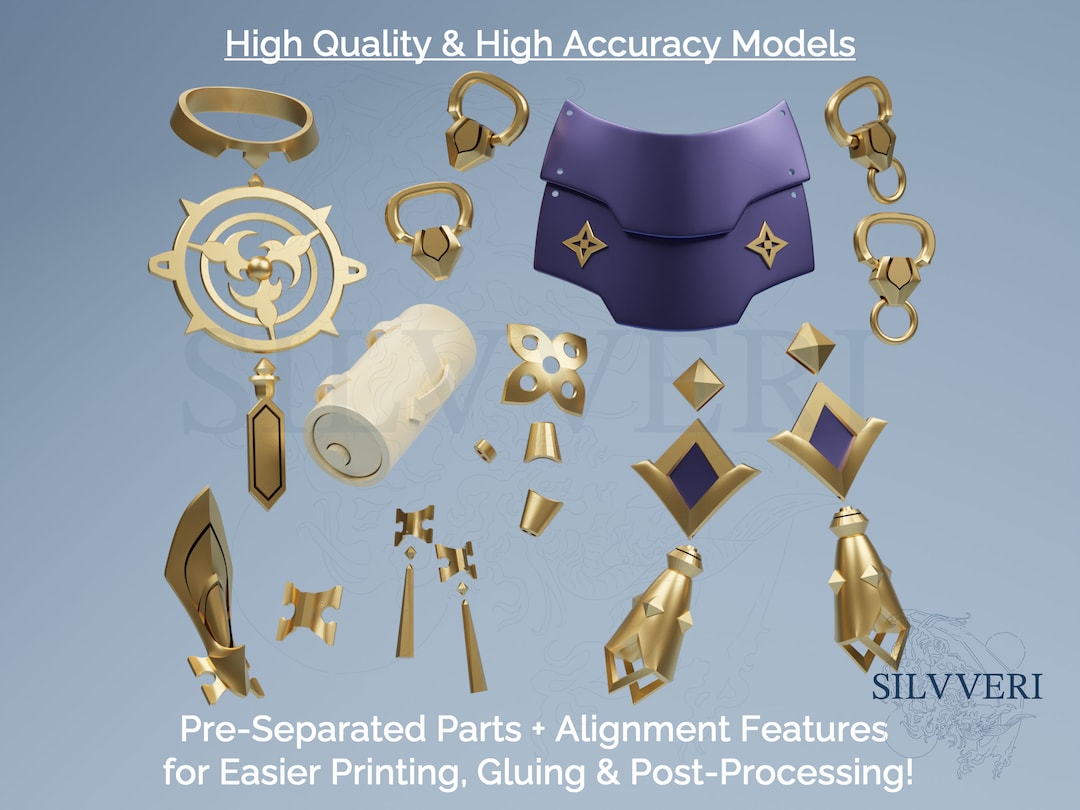Scaramouche Accessories Bundle for Cosplay - Genshin Impact - Instant ...