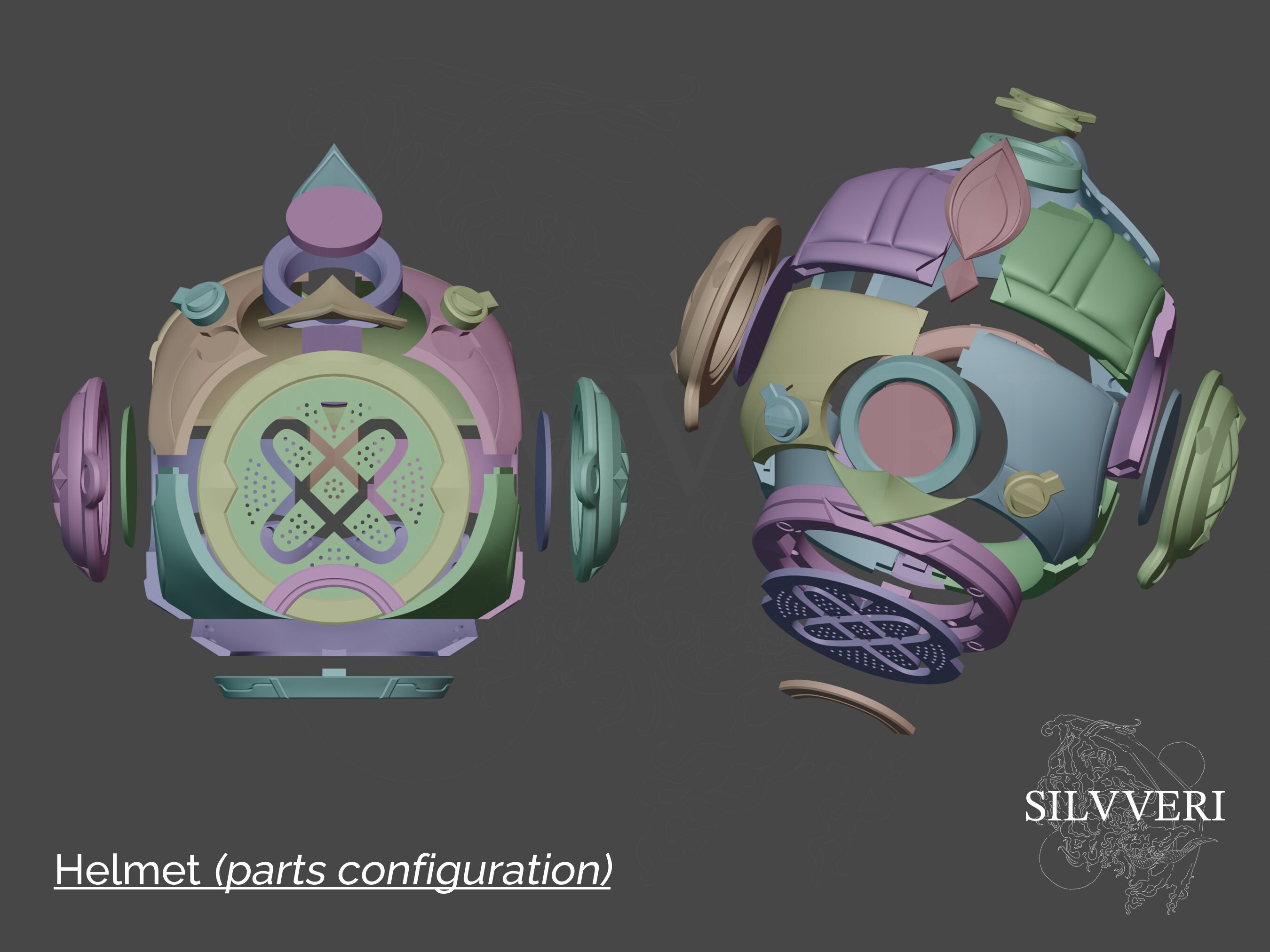 Freminet Helmet for Cosplay Genshin Impact Instant Download STL Files ...