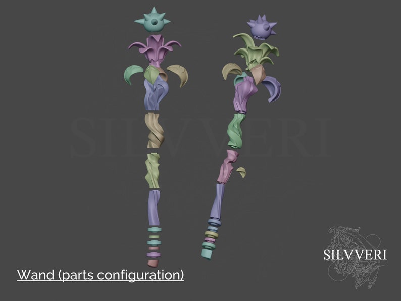 Pyro Abyss Mage Wand Prop for Cosplay Genshin Impact Instant Download ...