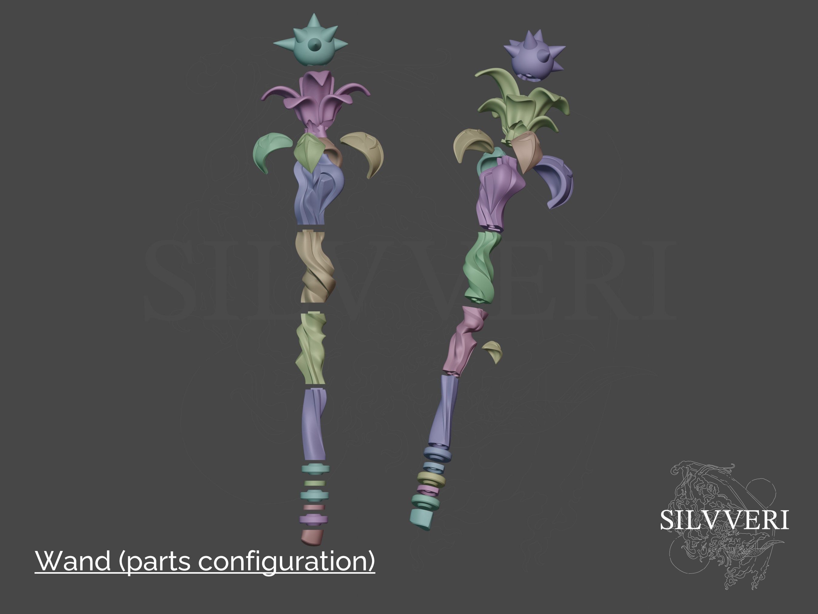 Pyro Abyss Mage Wand Prop for Cosplay Genshin Impact Instant Download ...