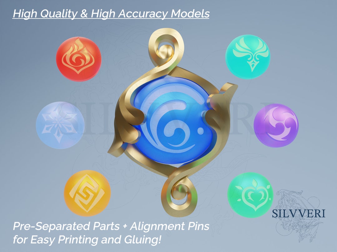 Fontaine ousia Vision Bundle Genshin Impact Instant - Etsy