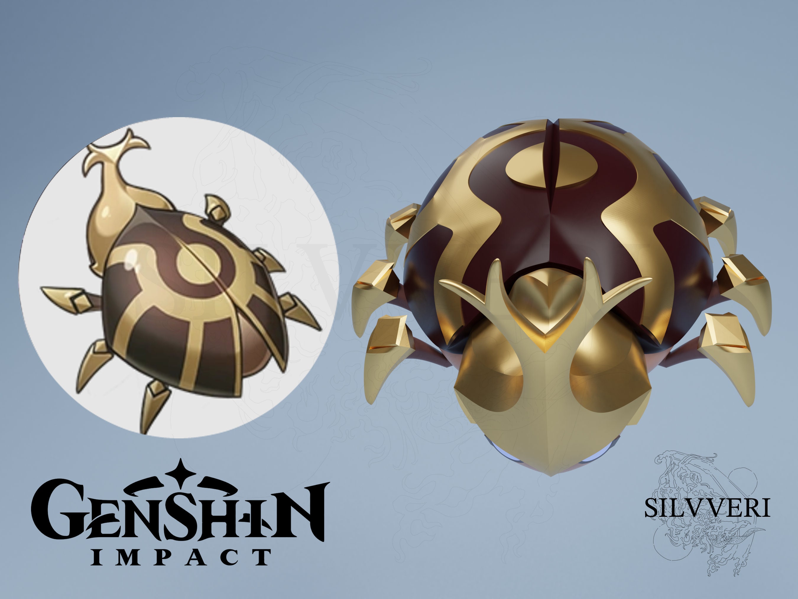 Scarab for Cyno Genshin Impact Instant Download STL File - Etsy Canada