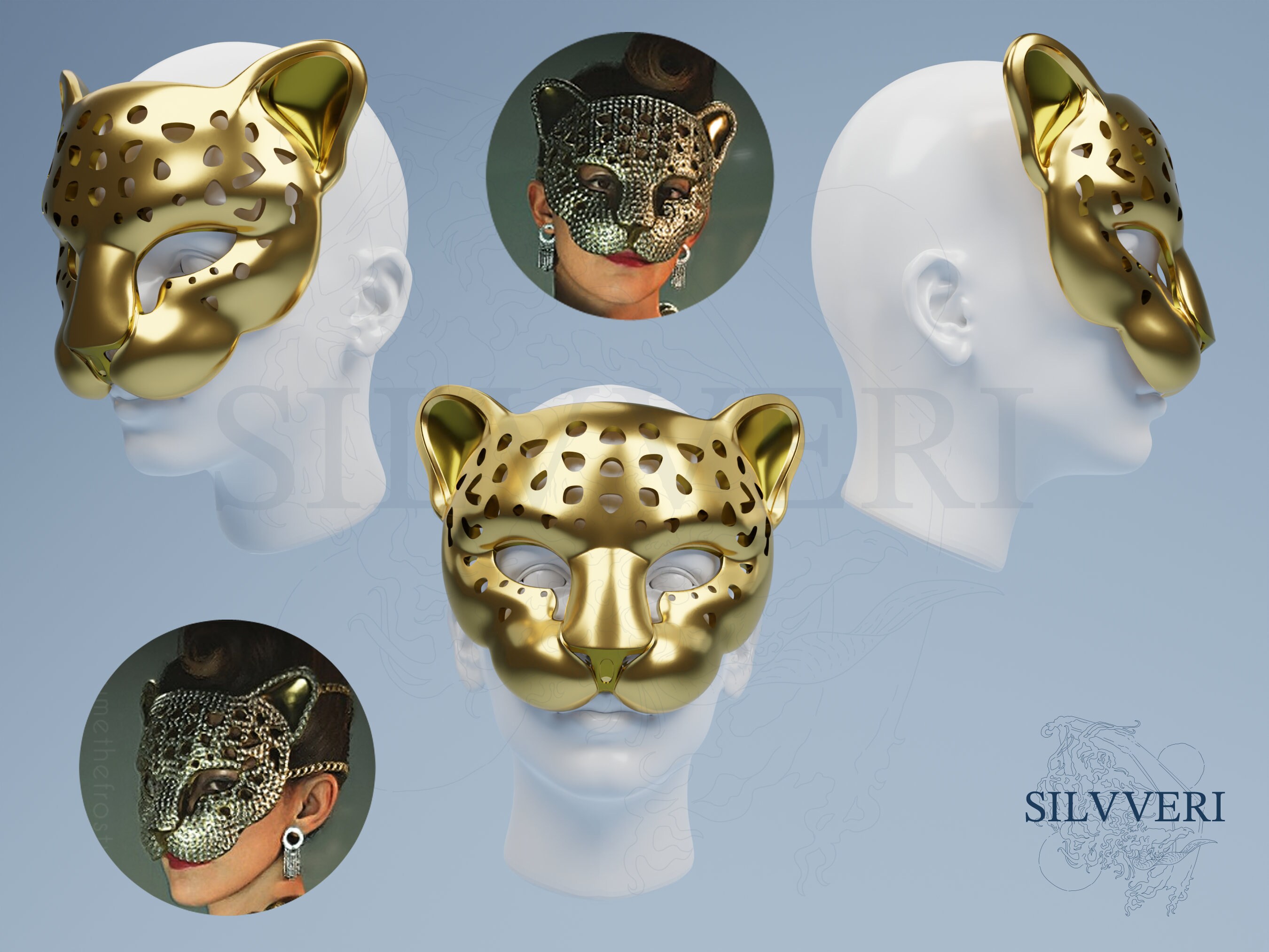 Valeria Socialite Mask (diamond Leopard) for Cosplay - Modern Warfare ...