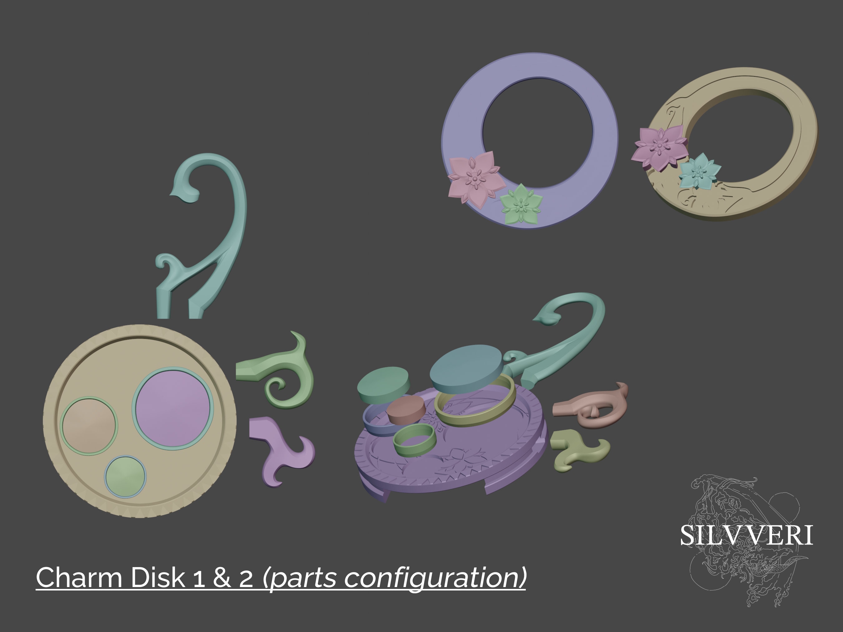 Tighnari Back Charm for Cosplay Genshin Impact Instant Download STL ...