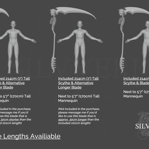 Undertaker Scythe Prop for Cosplay - Black Butler - Instant Download ...