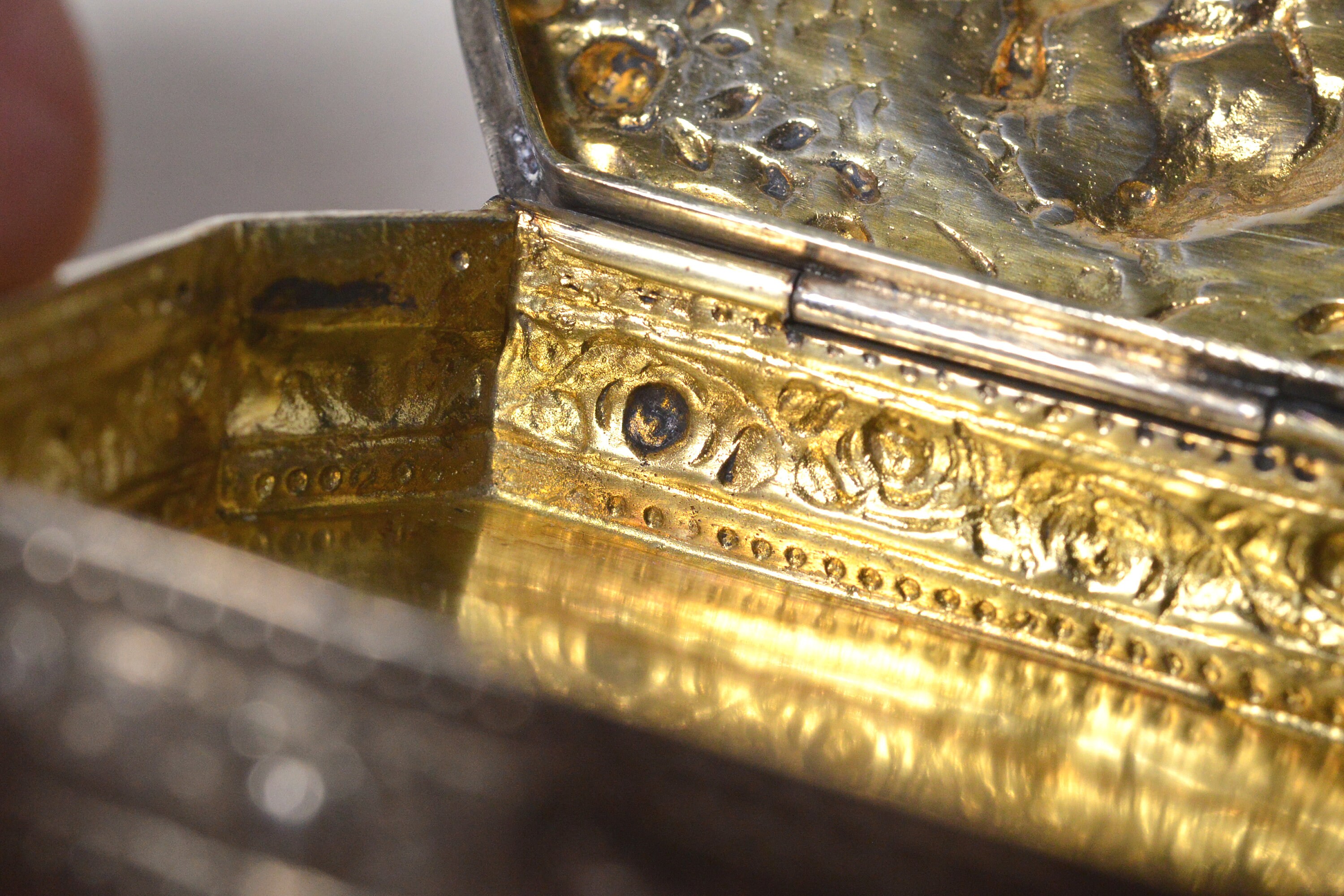 Rococo Silver Trinket Box Lovers in Park Late 18th Century 800 - Etsy