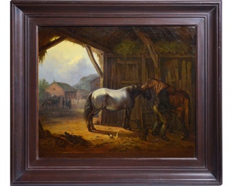 Horse Stable Scene - Etsy