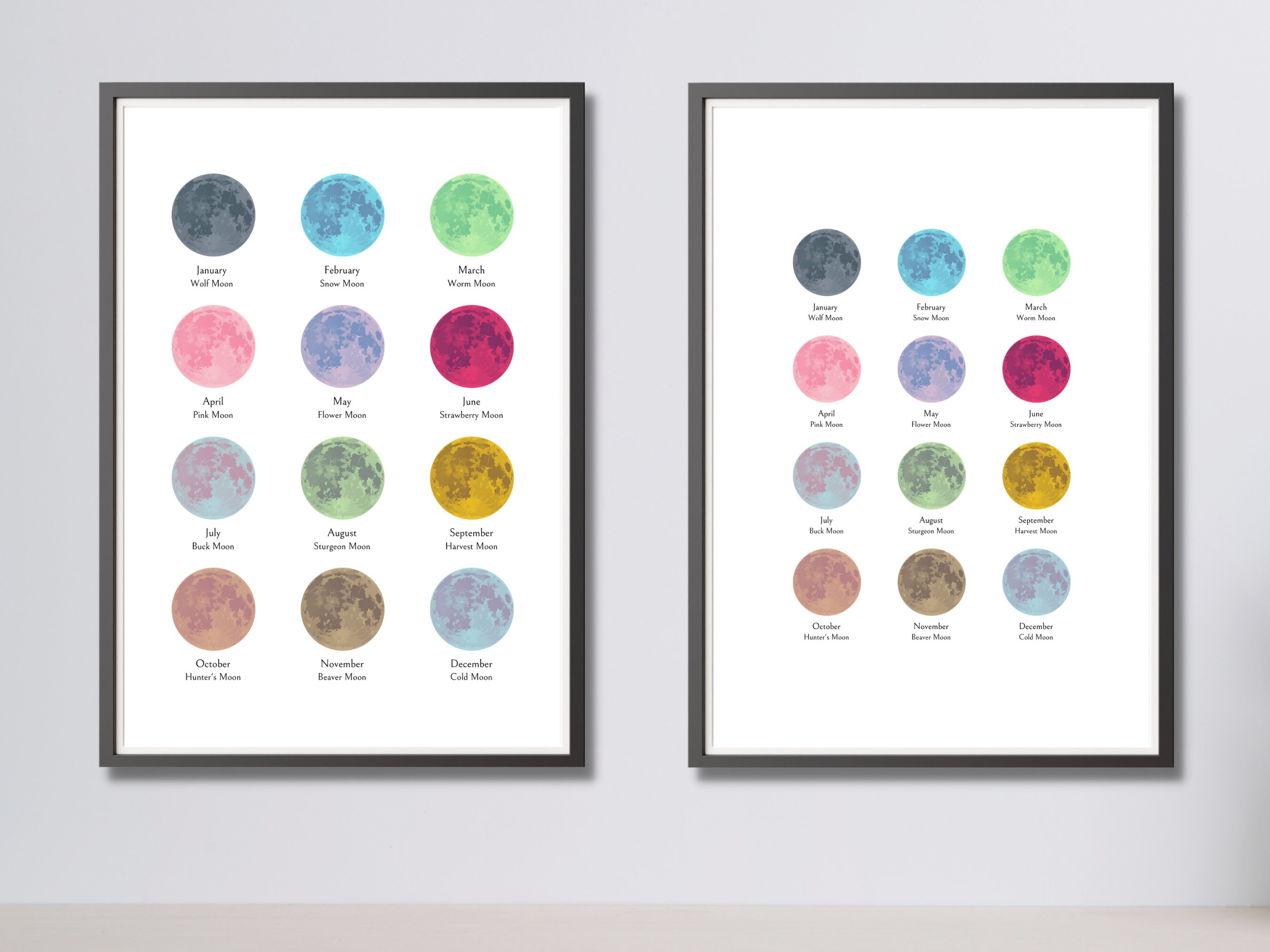 Printable Full Moon Wall Art, Eclectic Printable Art, Witch Printable ...